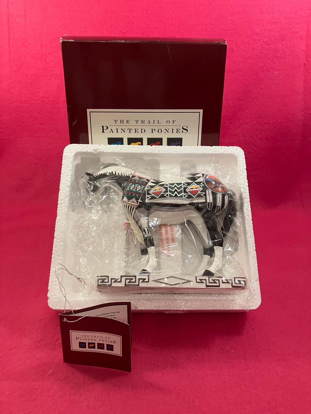 TEWA HORSE Trail of Painted Ponies 7E/4,153 Artist Tom Tapia 2004 Made ...