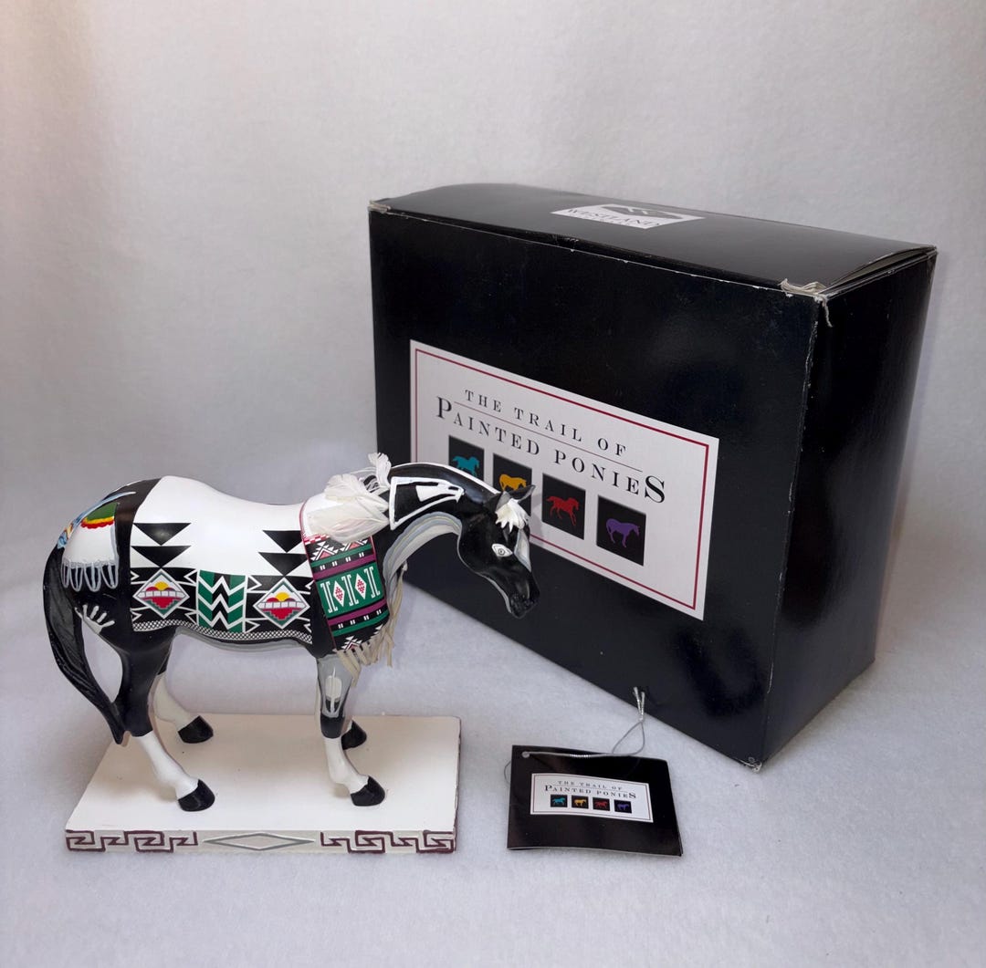 TEWA HORSE Trail of Painted Ponies 2E/6976 Artist Tom Tapia 2004 Item ...