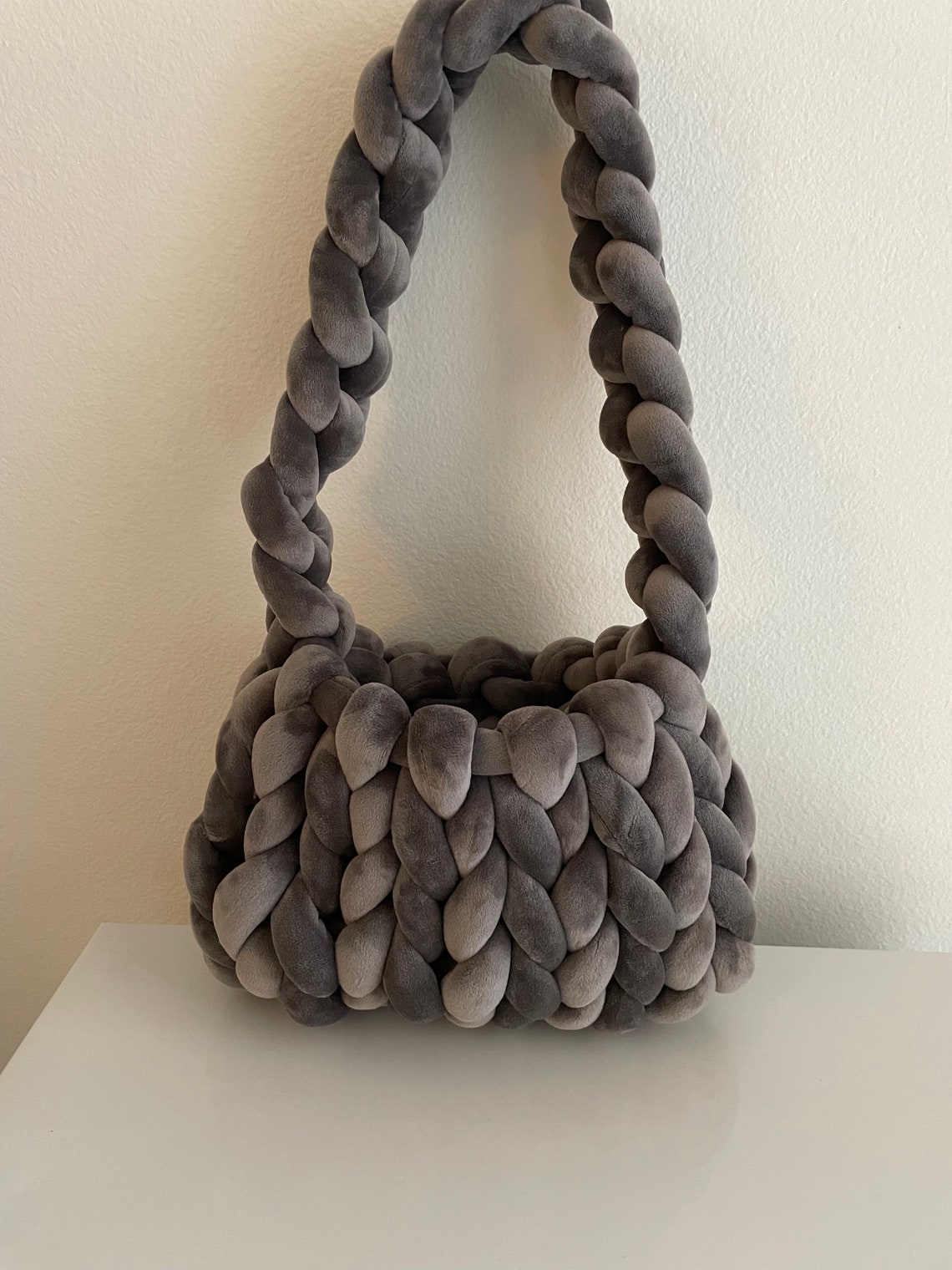 Chunky Bag, Knit Bag, Tote, Chunky Knit Bag, Handmade Shoulder Bag - Etsy