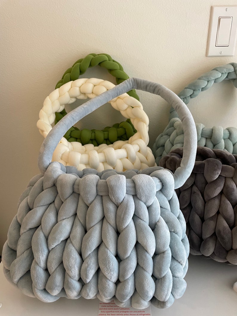 Chunky Bag, Knit Bag, Tote, Chunky Knit Bag, Handmade Shoulder Bag - Etsy