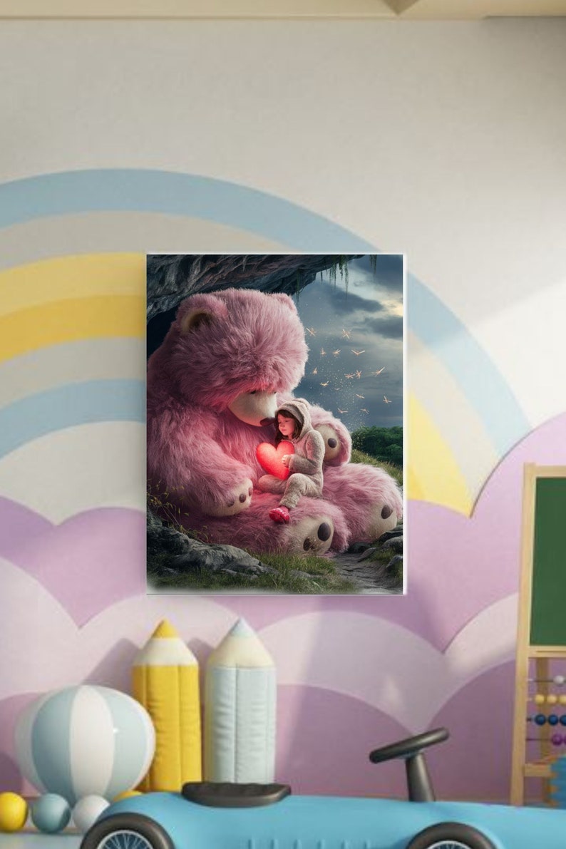 Teddy Bear Wall Art for Children's Room - Etsy