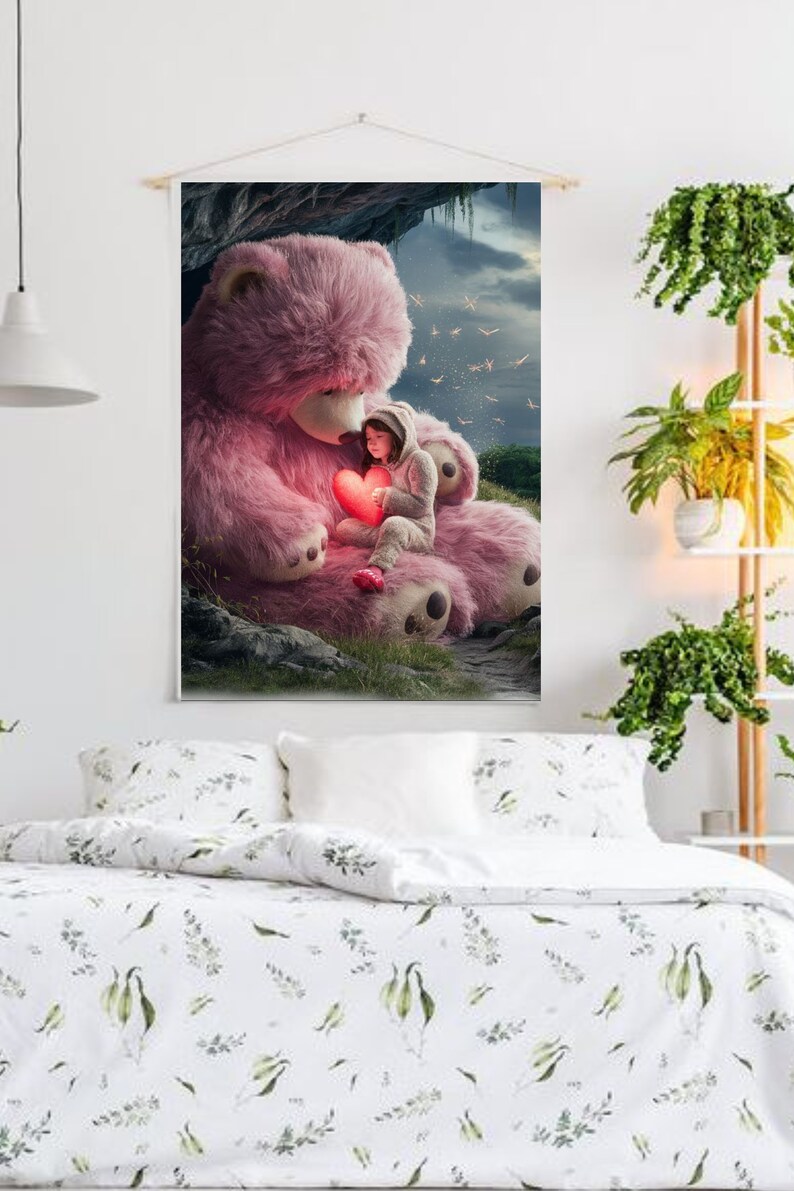 Teddy Bear Wall Art for Children's Room - Etsy