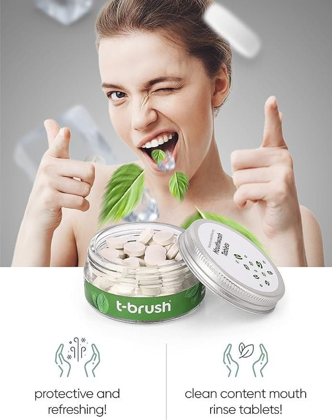 T-brush Mouthwash for Adults, Floride Free, Mouthwash Fresh Breath ...