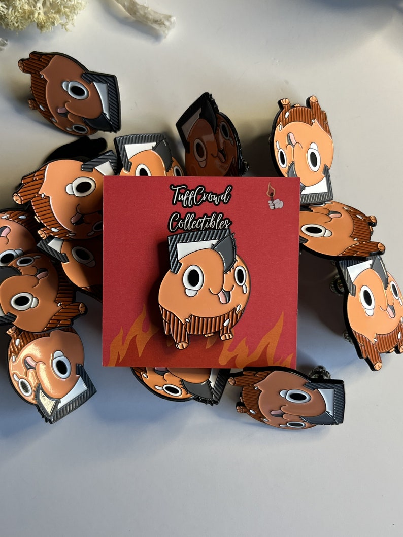 Pochita Crying Enamel Pin Chainsaw Man Xmas Pin Christmas Gift ...