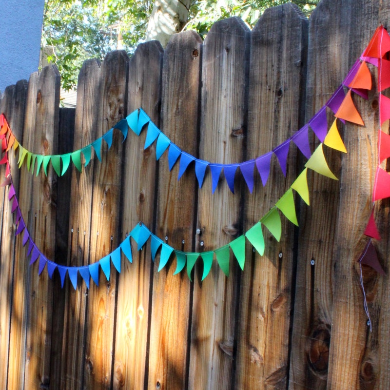 Rainbow Party Decor - Etsy
