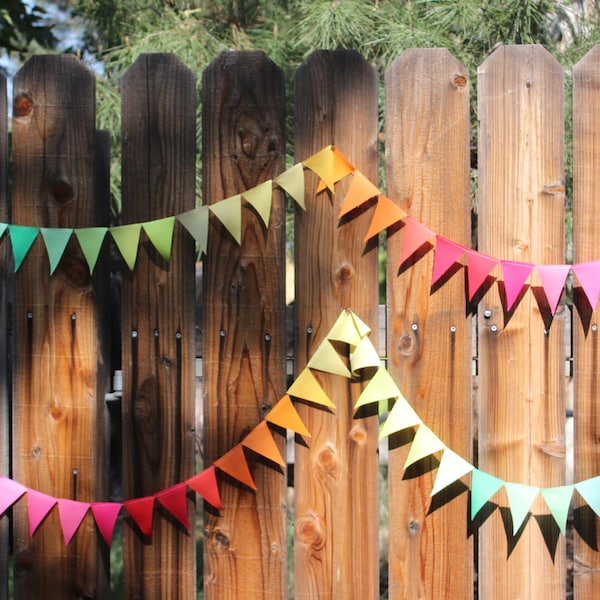 Rainbow Bunting - Etsy
