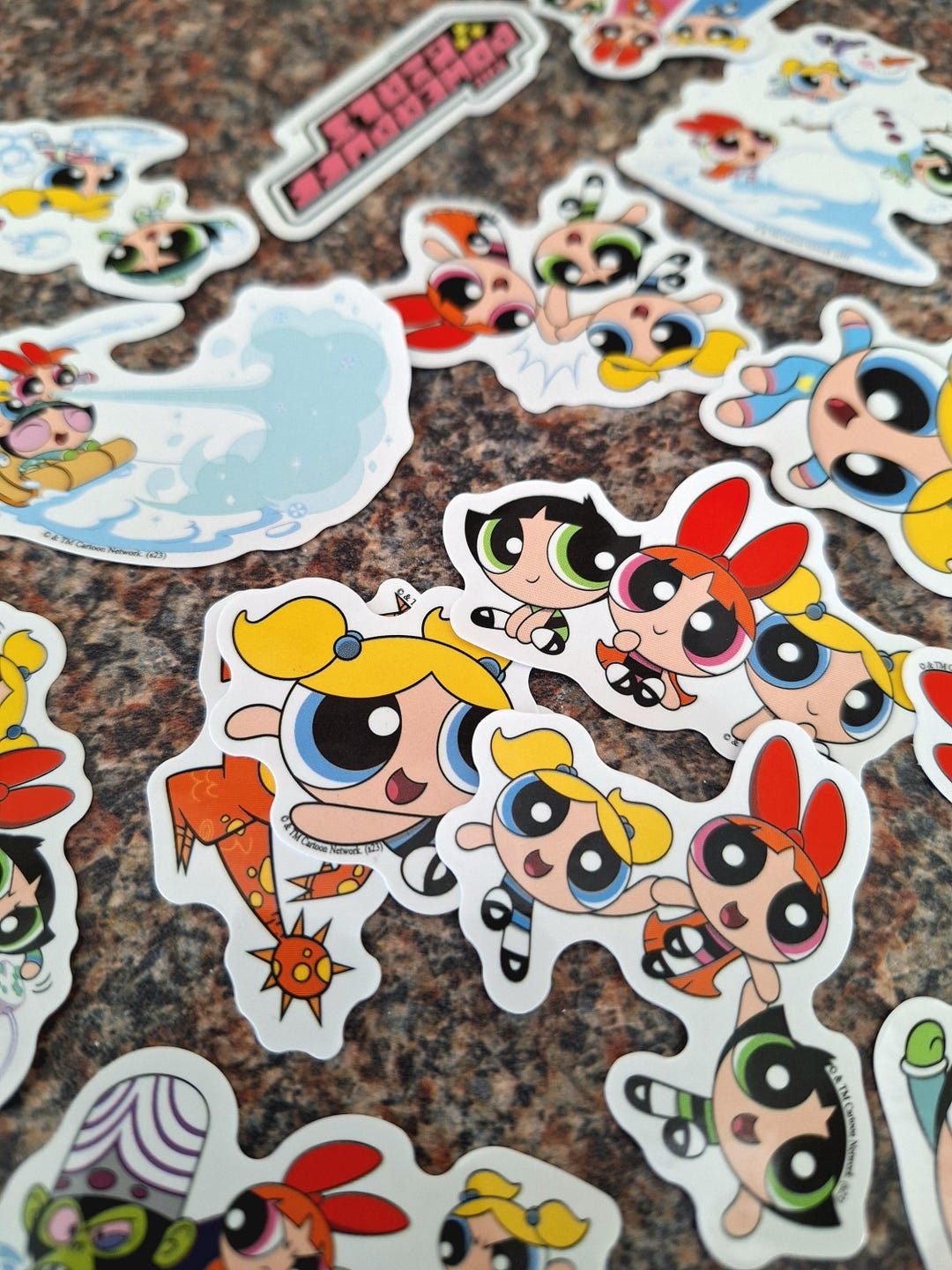 Power Puff Girls Labels Stickers Gift Craft Box Sticker Childrens ...