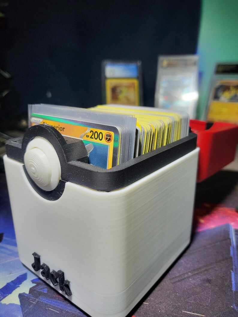 Pokémon-themed Card Storage Box - Pikachu & Pokéball Design for TCG ...