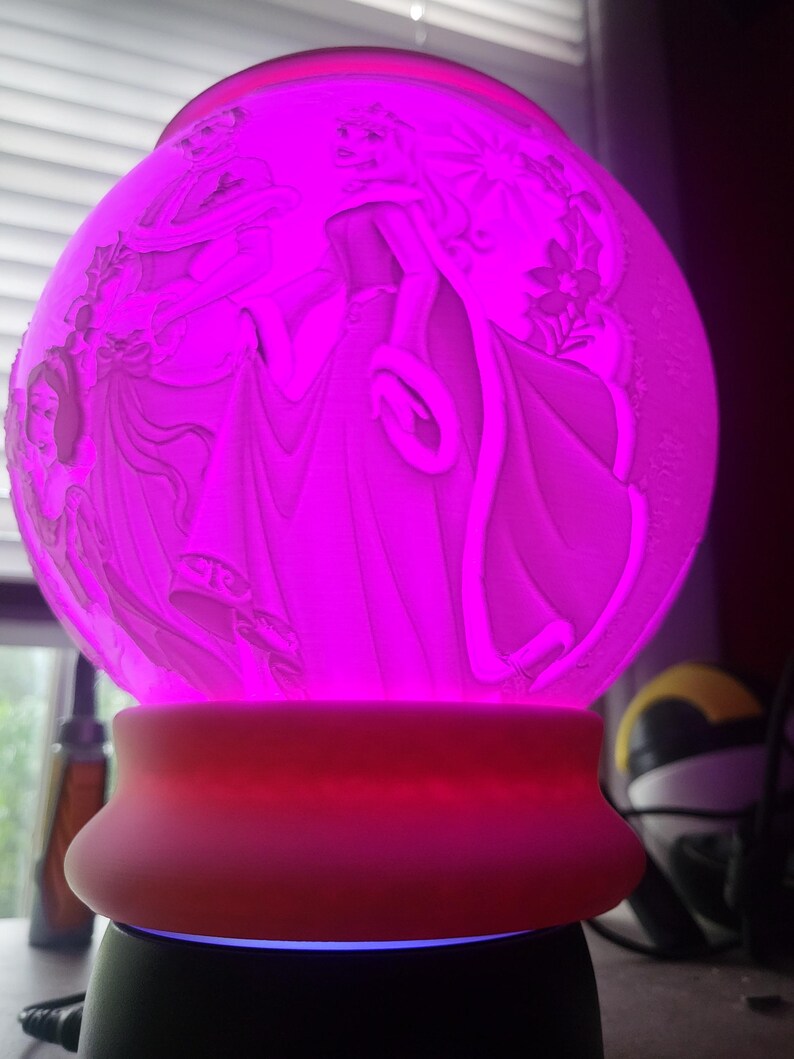 Disney Princess Light up Lamp fan Art Lithphane - Etsy