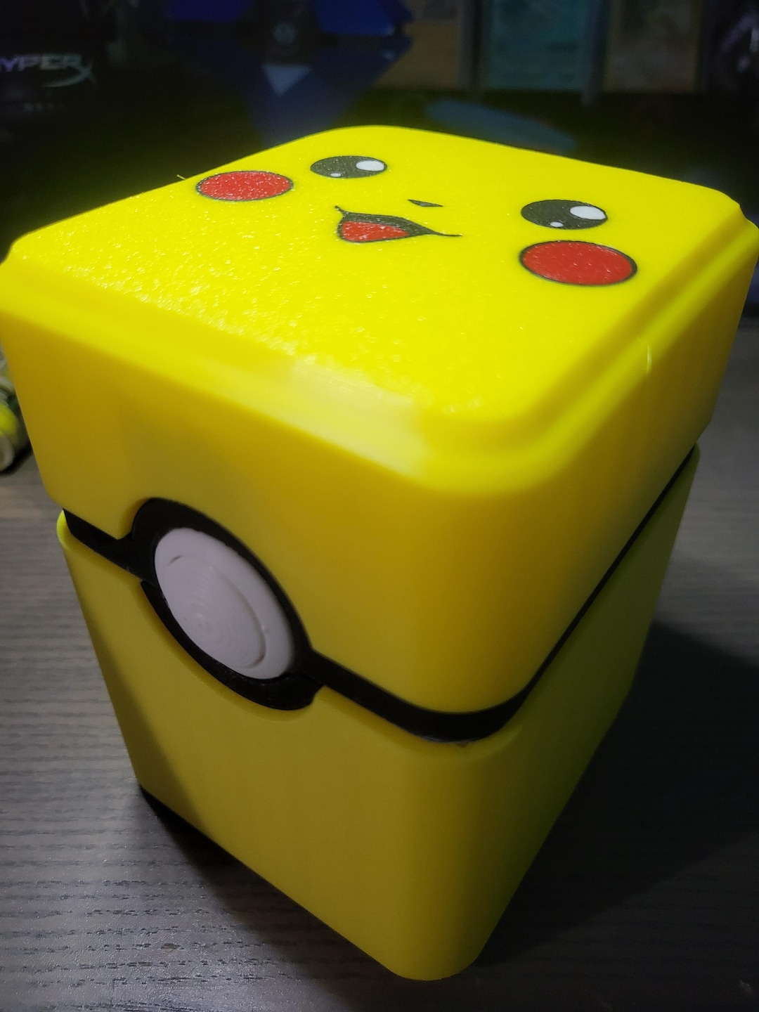 Pikachu Card Box - Pokémon TCG Storage Box With Hinged Lid ...