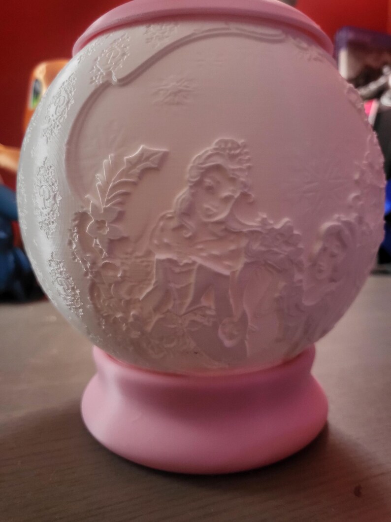 Disney Princess Light up Lamp fan Art Lithphane - Etsy