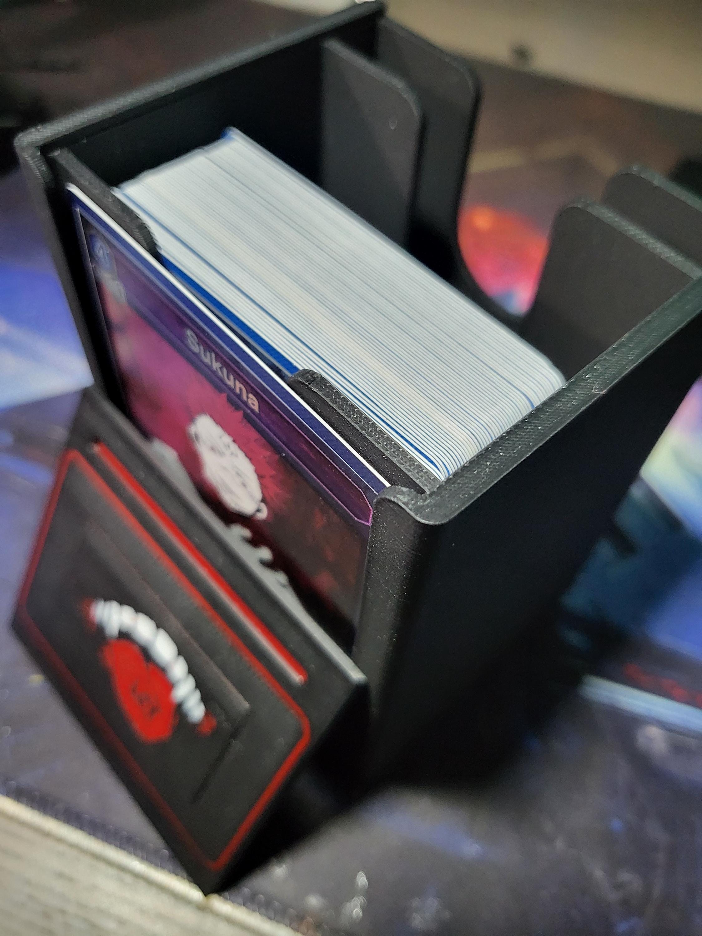 Sukuna-themed Trading Card Box – Sliding Lid, Internal Storage ...