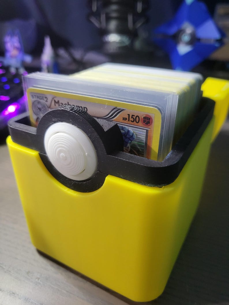 Pikachu Card Box - Pokémon TCG Storage Box With Hinged Lid ...