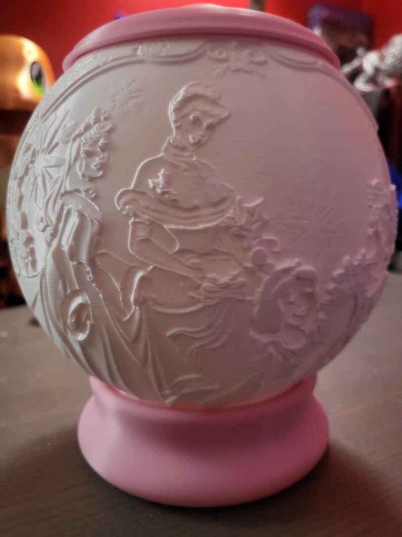 Disney Princess Light up Lamp fan Art Lithphane - Etsy