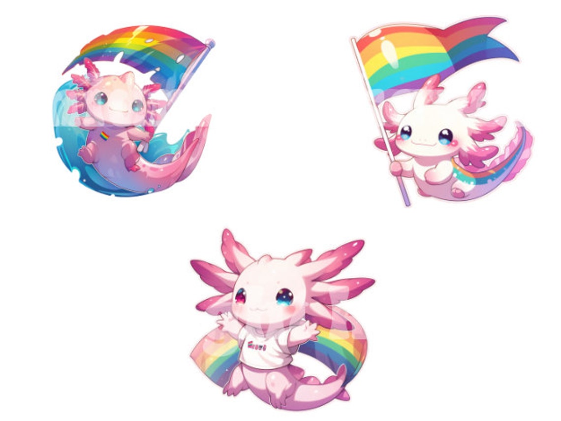 Axolotl Pride Png, Axolotl Wallpaper Png, Pride Png, Axolotl Digital ...