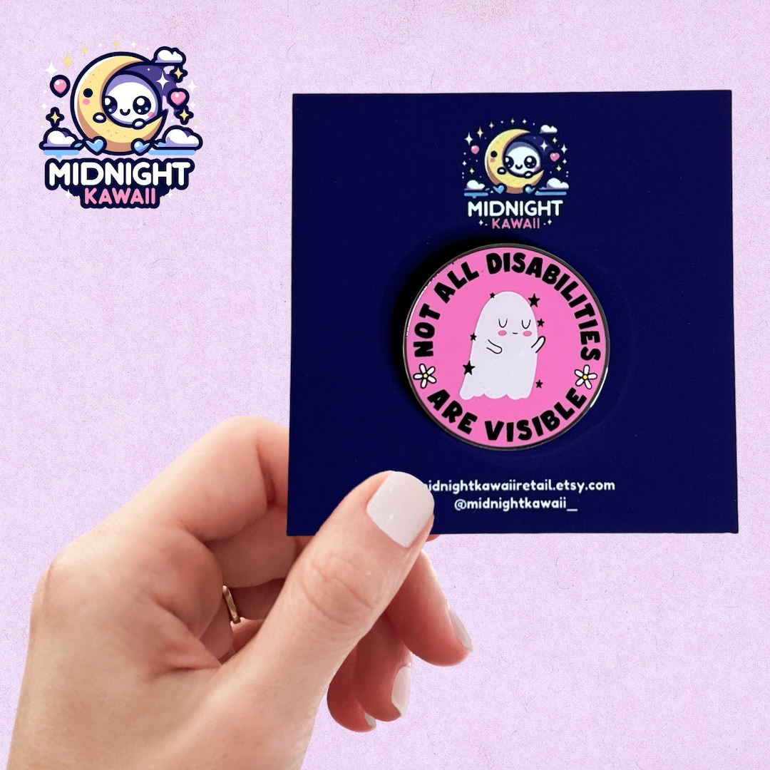 Enamel Pin Not All Disabilities Are Visible, Mental Health Pins, Mental ...