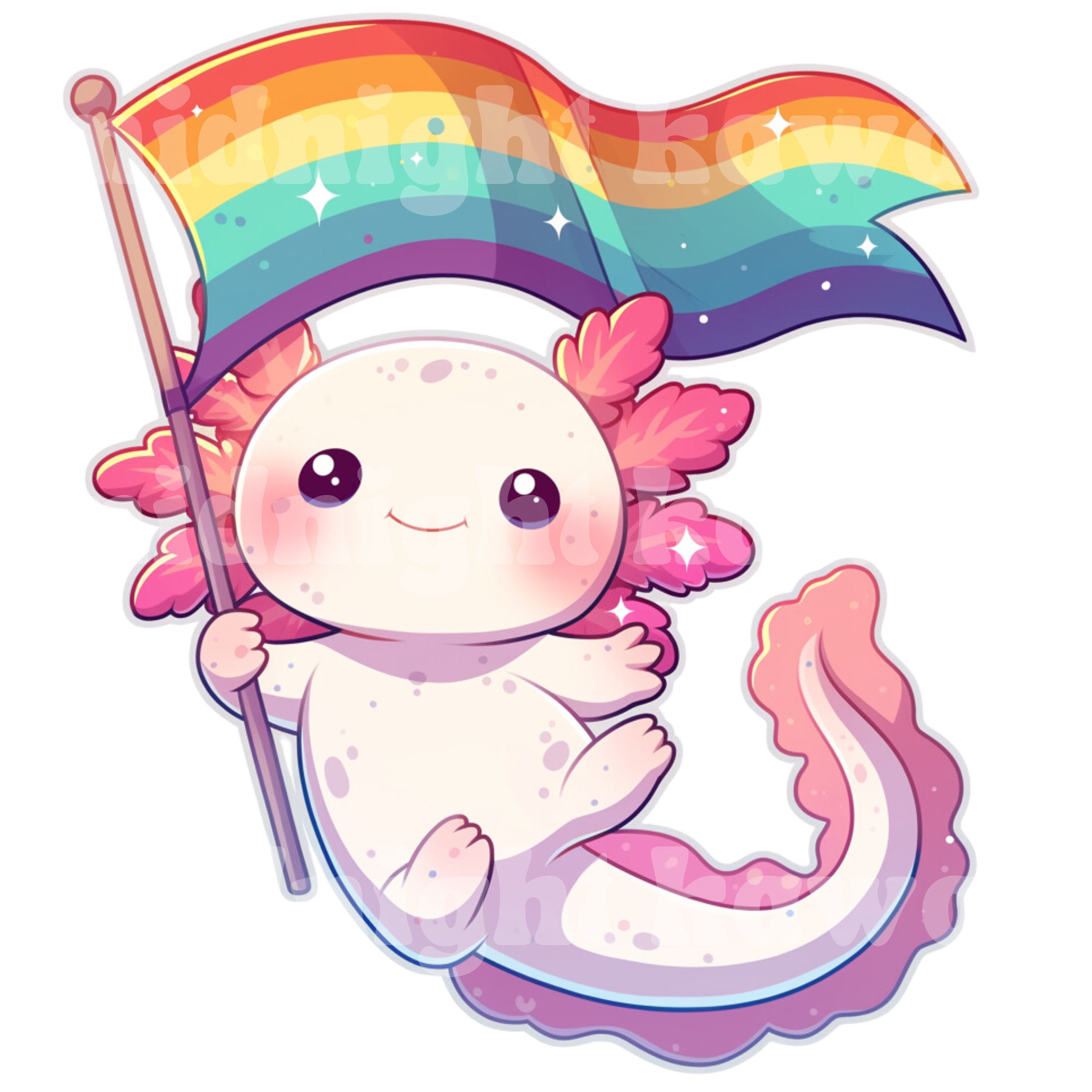 Axolotl Pride Png, Axolotl Wallpaper Png, Pride Png, Axolotl Digital ...