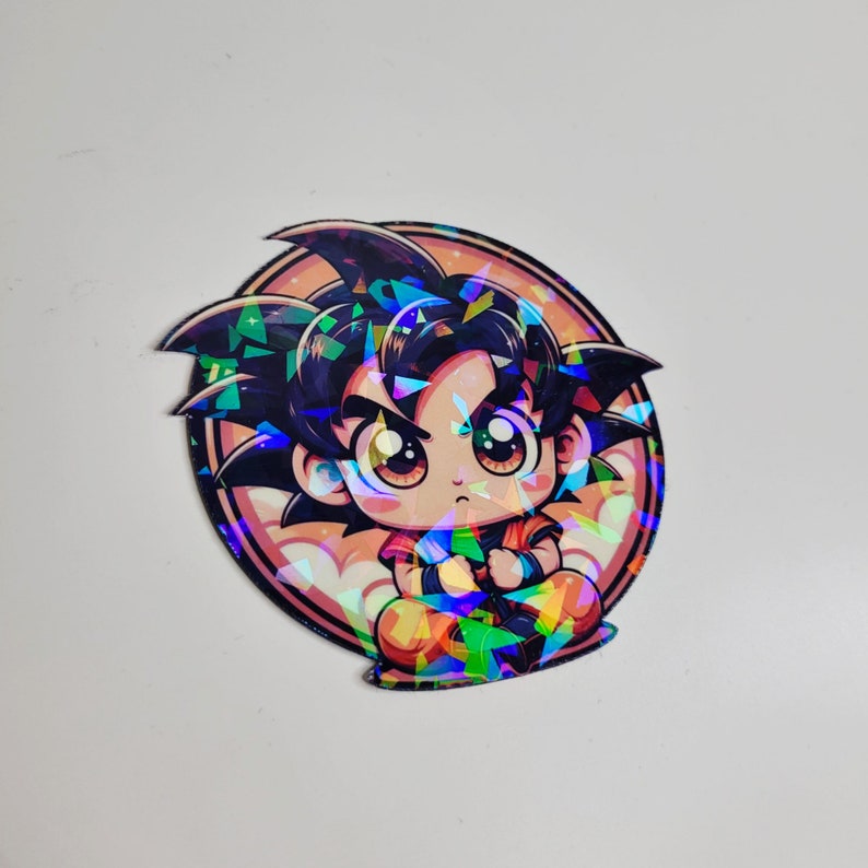Goku Dragon Ball Z Holographic Sticker - Etsy
