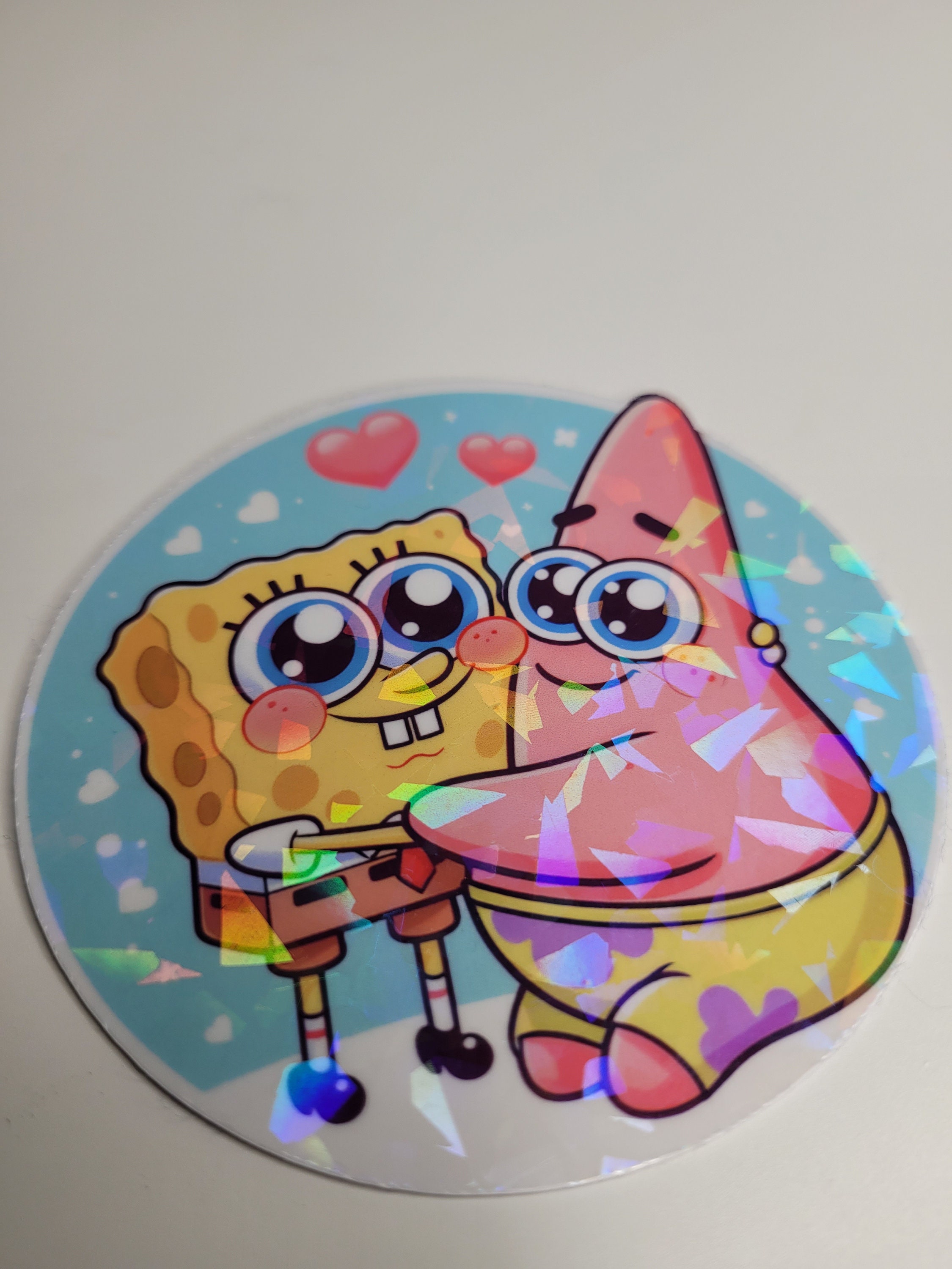 Spongebob Squarepants and Patrick Stickers, Holographic Sticker, Cute ...
