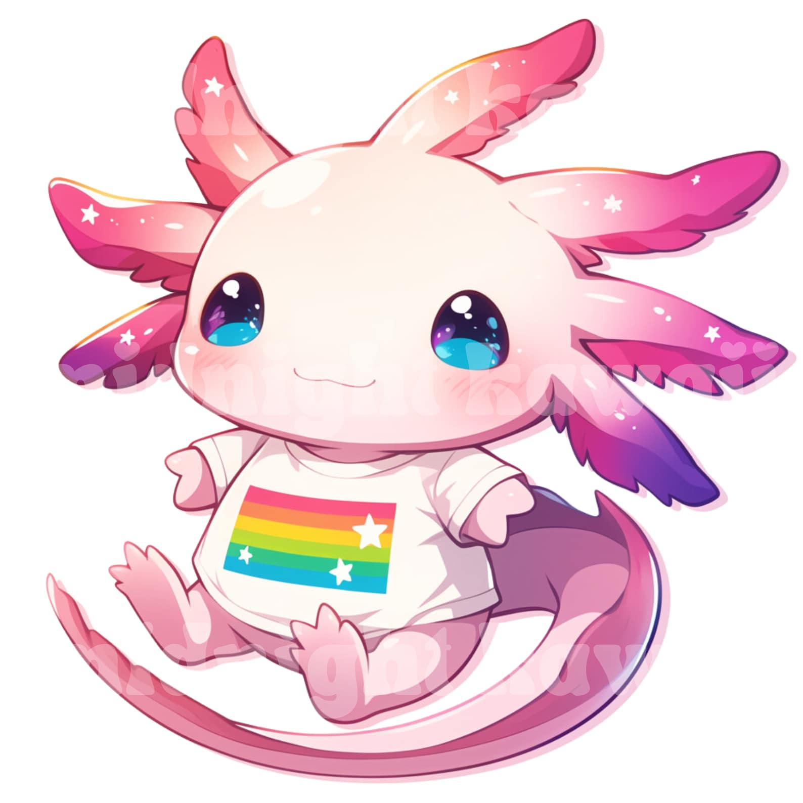 Axolotl Pride Png, Axolotl Wallpaper Png, Pride Png, Axolotl Digital ...
