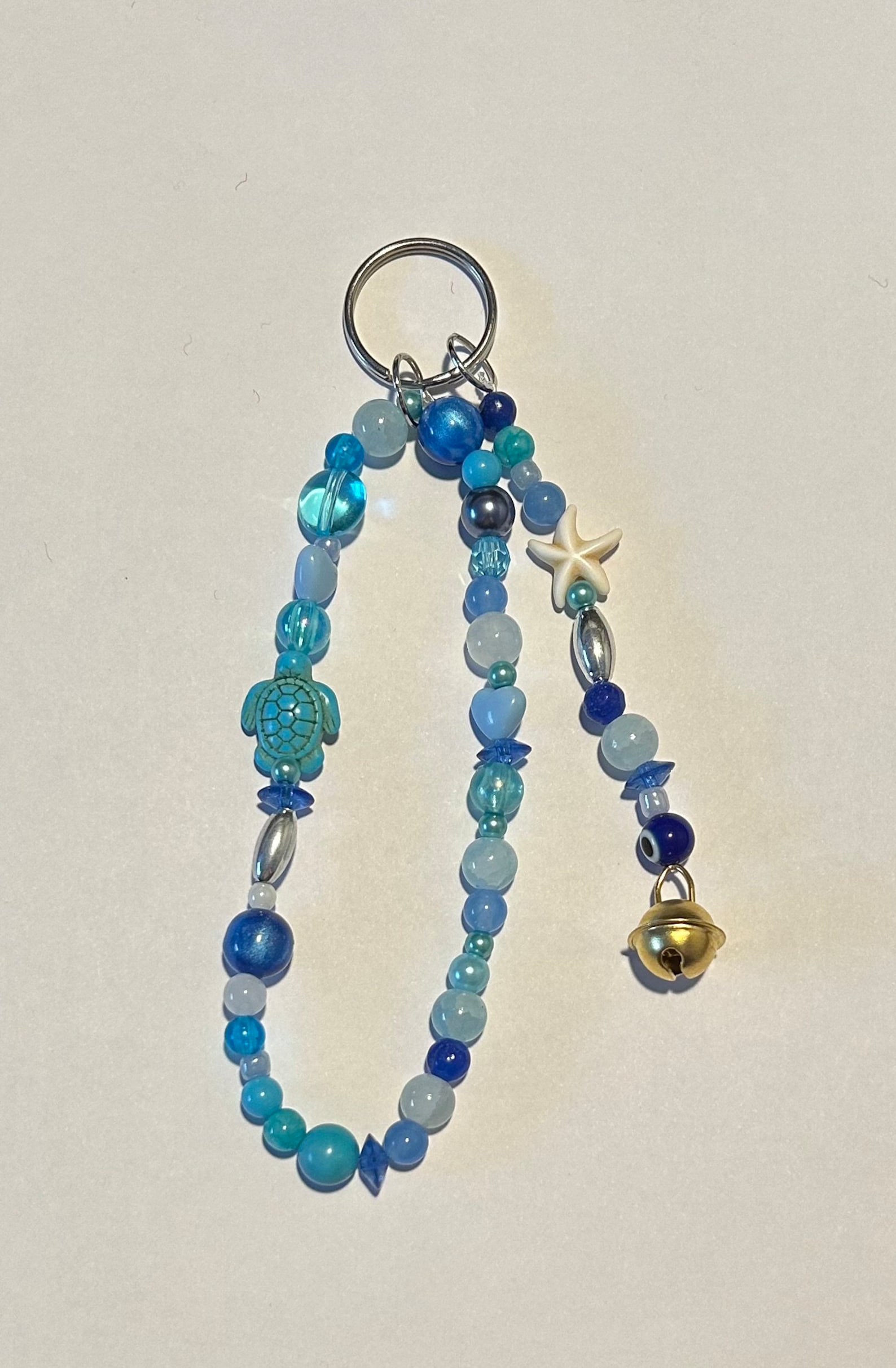 Blue Ocean Inspired Keychain - Etsy