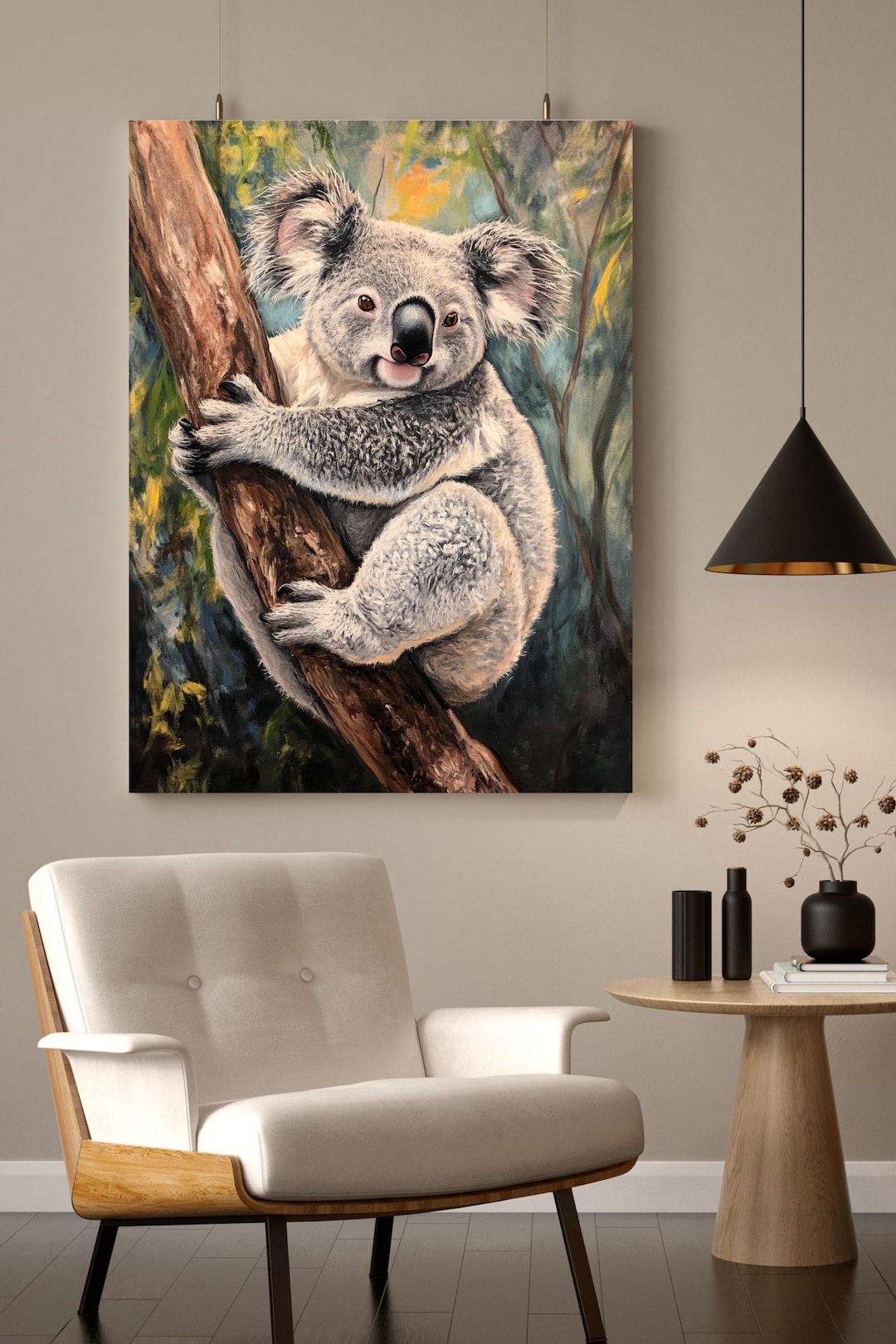 Australian Koala Painting Instant Download AI Koalas in Natural Habitat ...