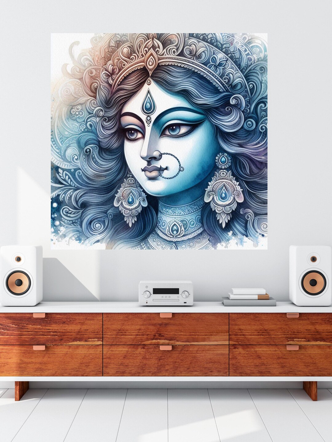 Goddess Durga Digital for Instant Download Navratri Sherawali Mata ...