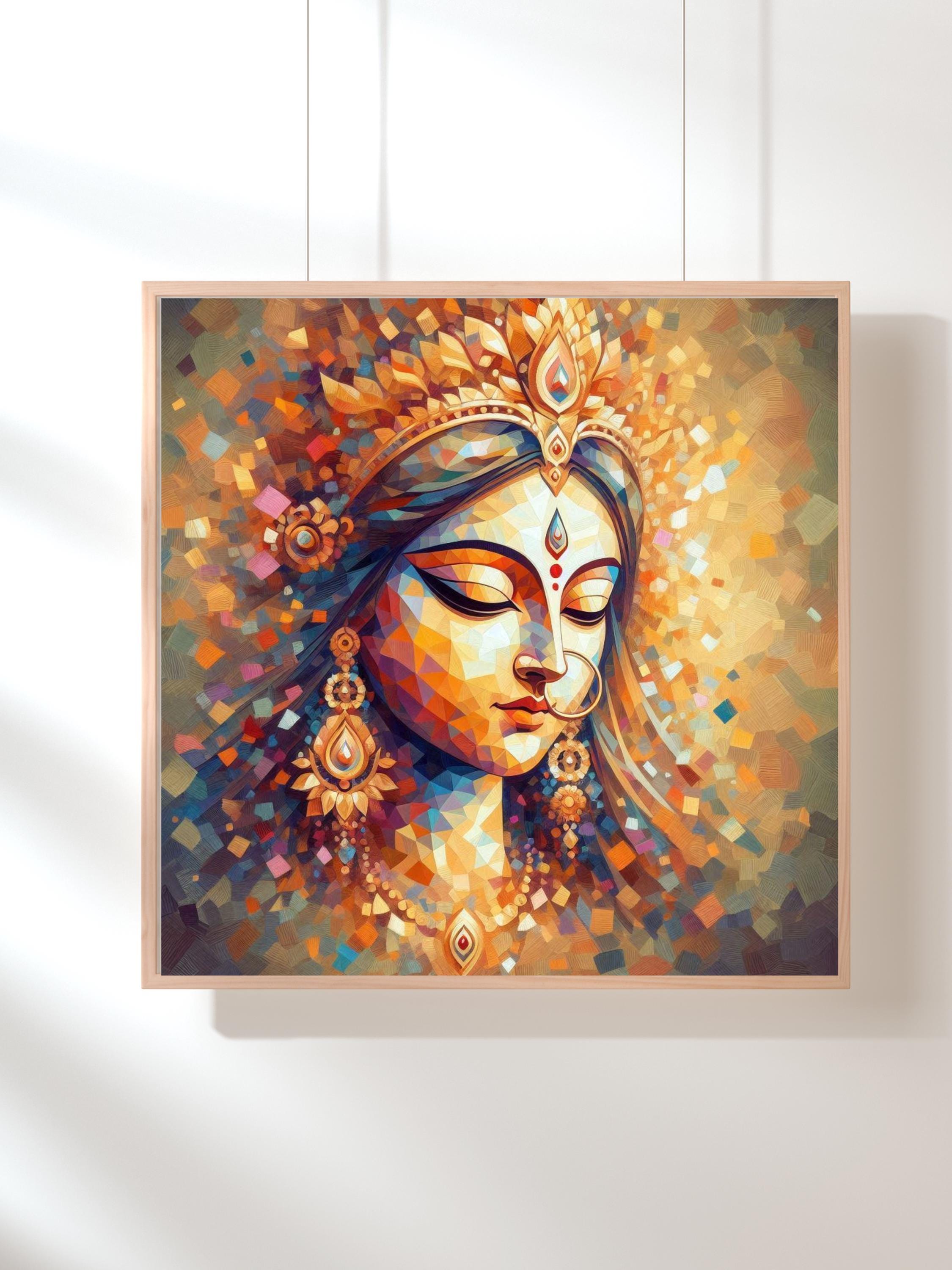 Goddess Durga Digital for Instant Download Durga Poster Mahadevi Durga ...