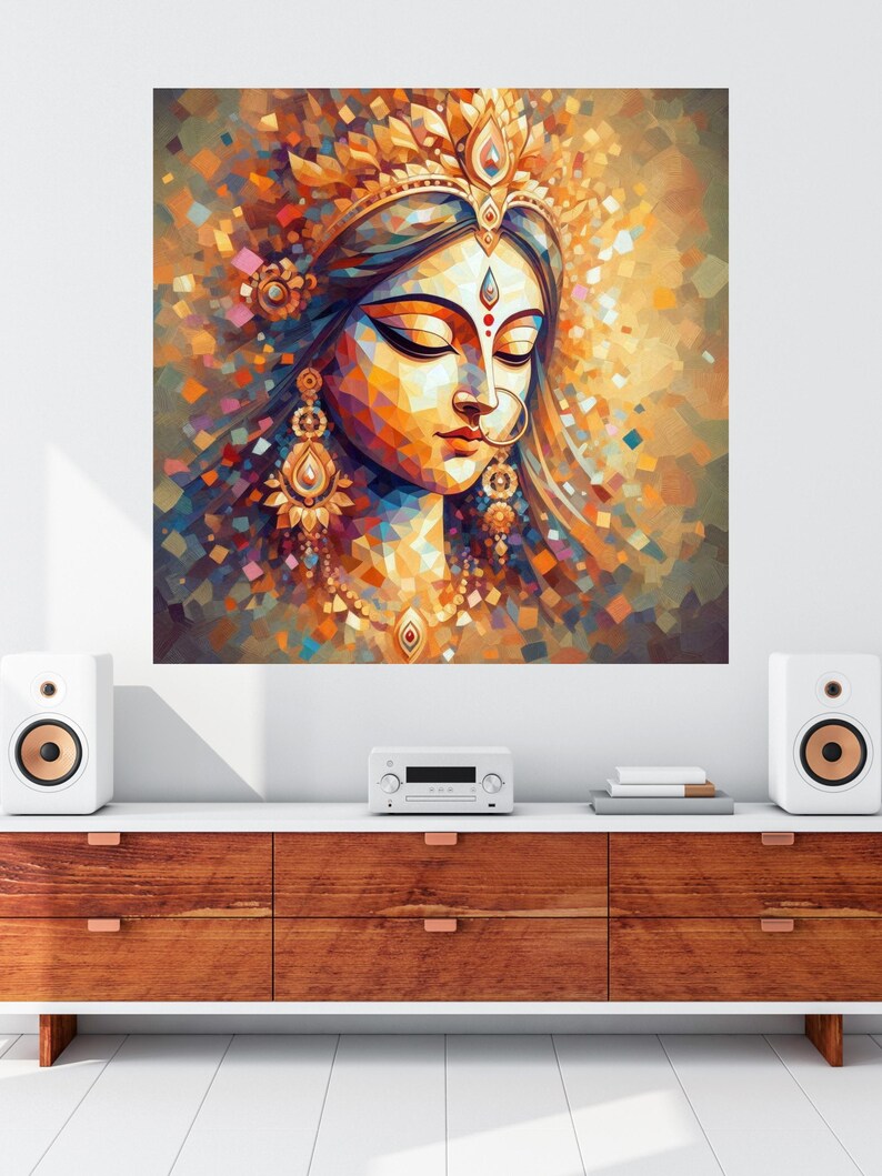 Goddess Durga Digital for Instant Download Durga Poster Mahadevi Durga ...