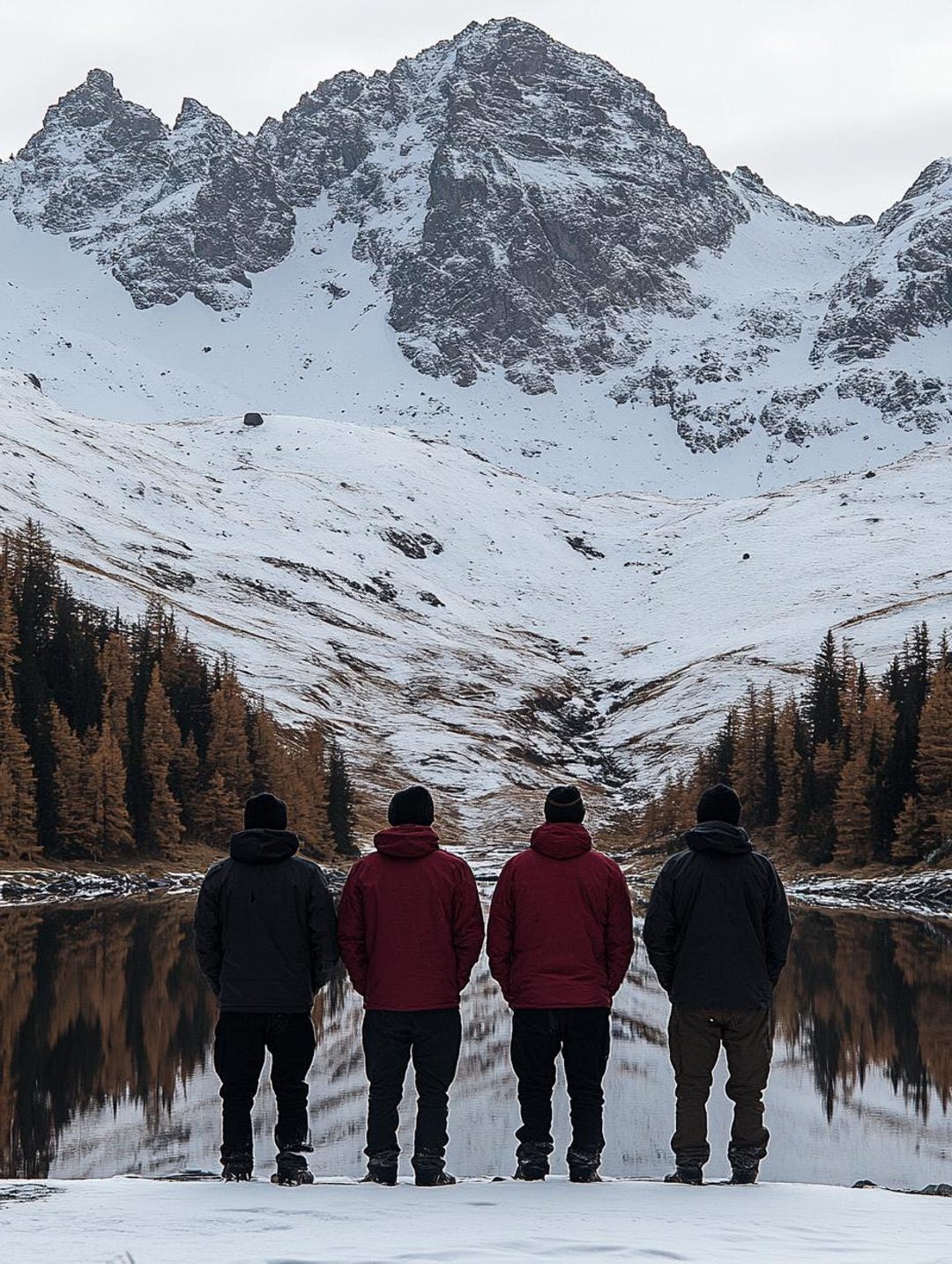 Best Friends Trekking in Himalayas Digital Download Instant AI Poster ...