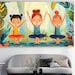 Kids Yoga Poster Print AI Digital Download Yoga Art Wall Art Print Kids ...