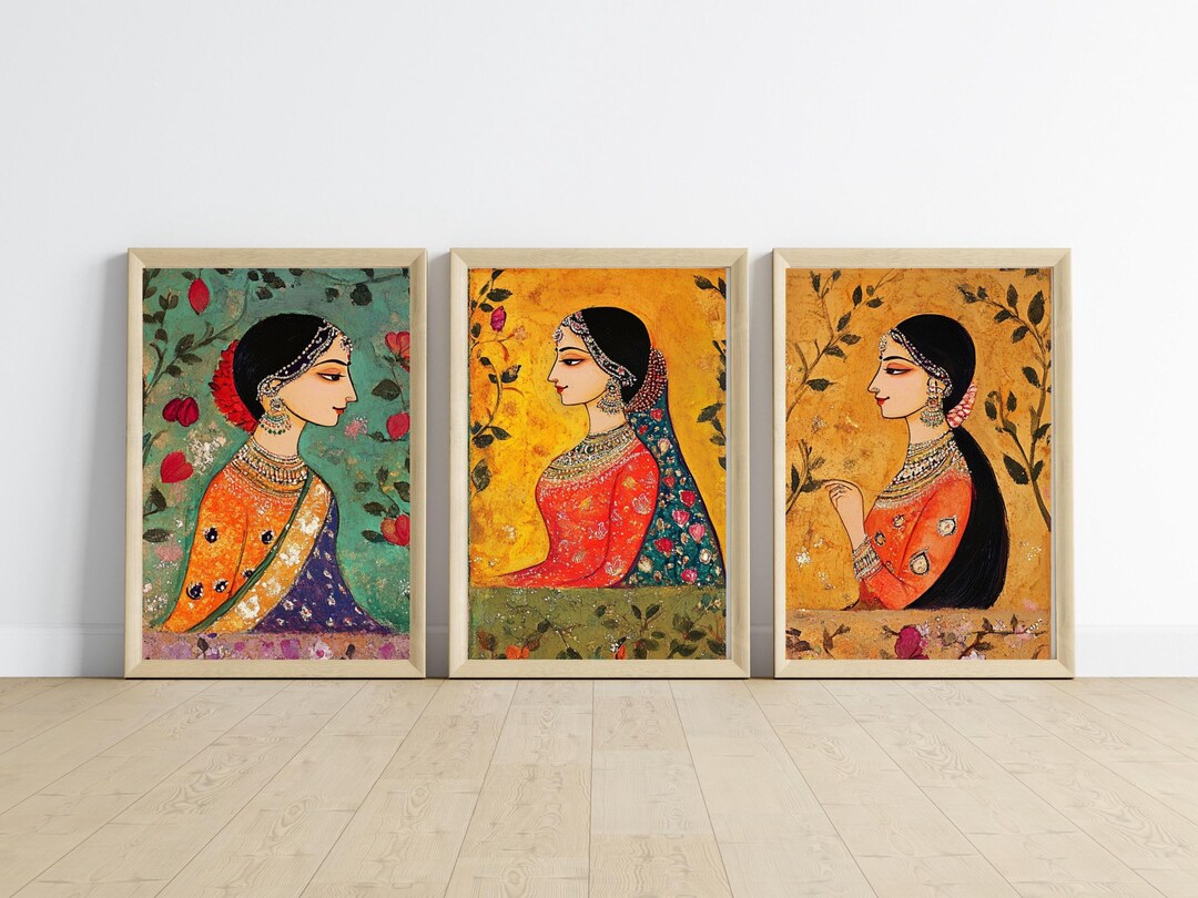 Indian Traditional Series Digital Madhubani Prints Download Wall Art ...