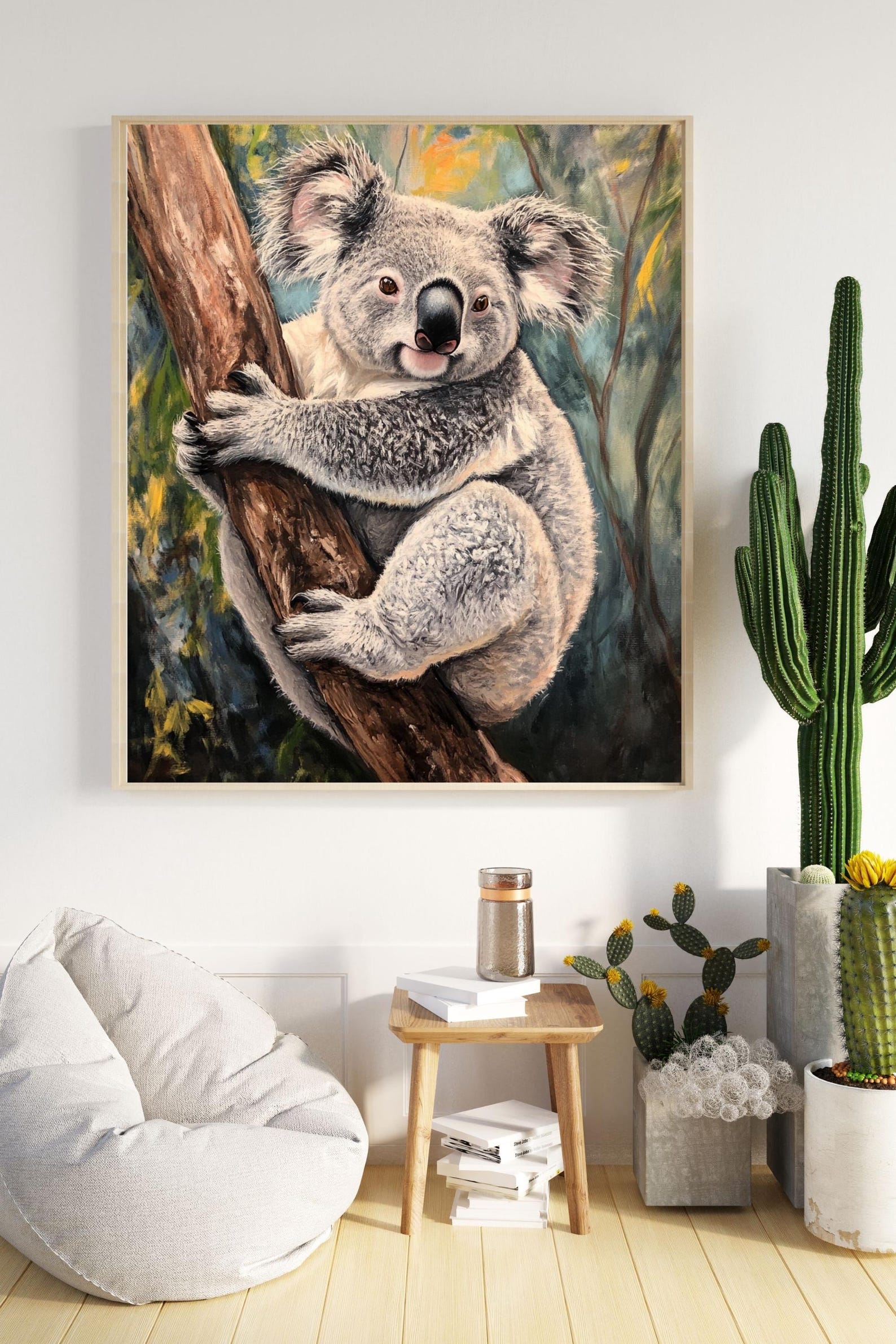 Australian Koala Painting Instant Download AI Koalas in Natural Habitat ...