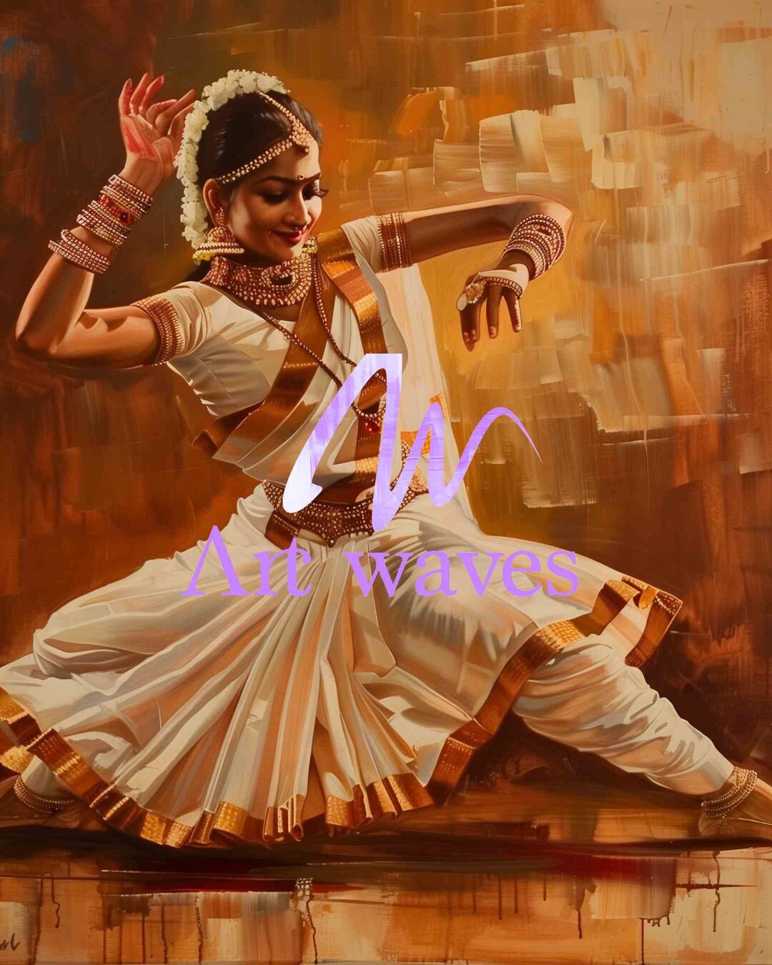 Indian Classical Dancer Woman Mohiniyattam Poster Classical Indian ...