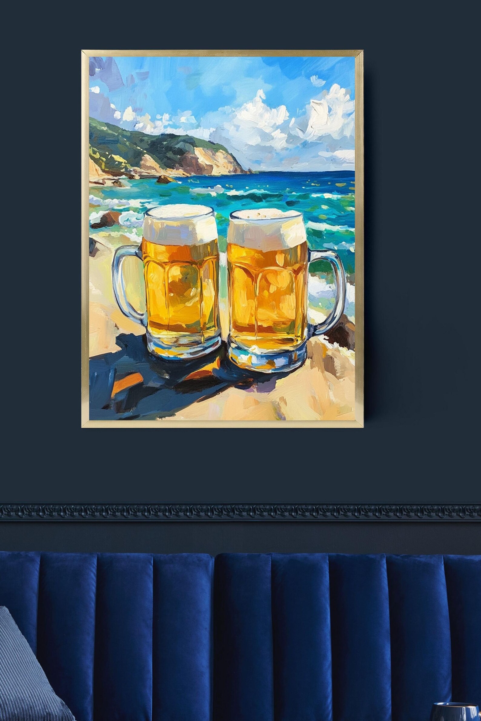 Best Friends With Beer Mugs Digital Download Instant AI Poster Best ...