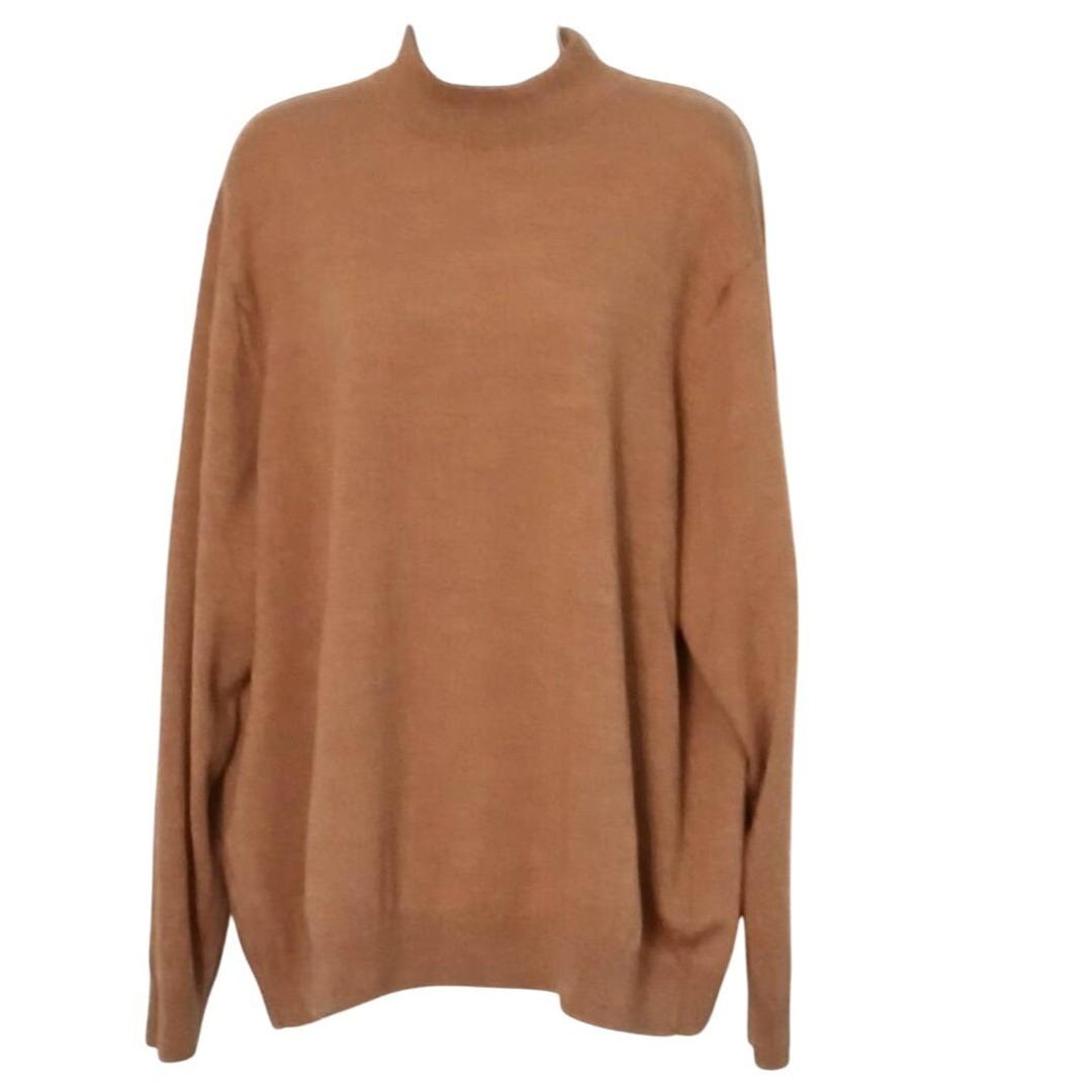 Turnbury Extra Fine Merino Wool Long Sleeve Mock Neck Sweater Women XXL ...