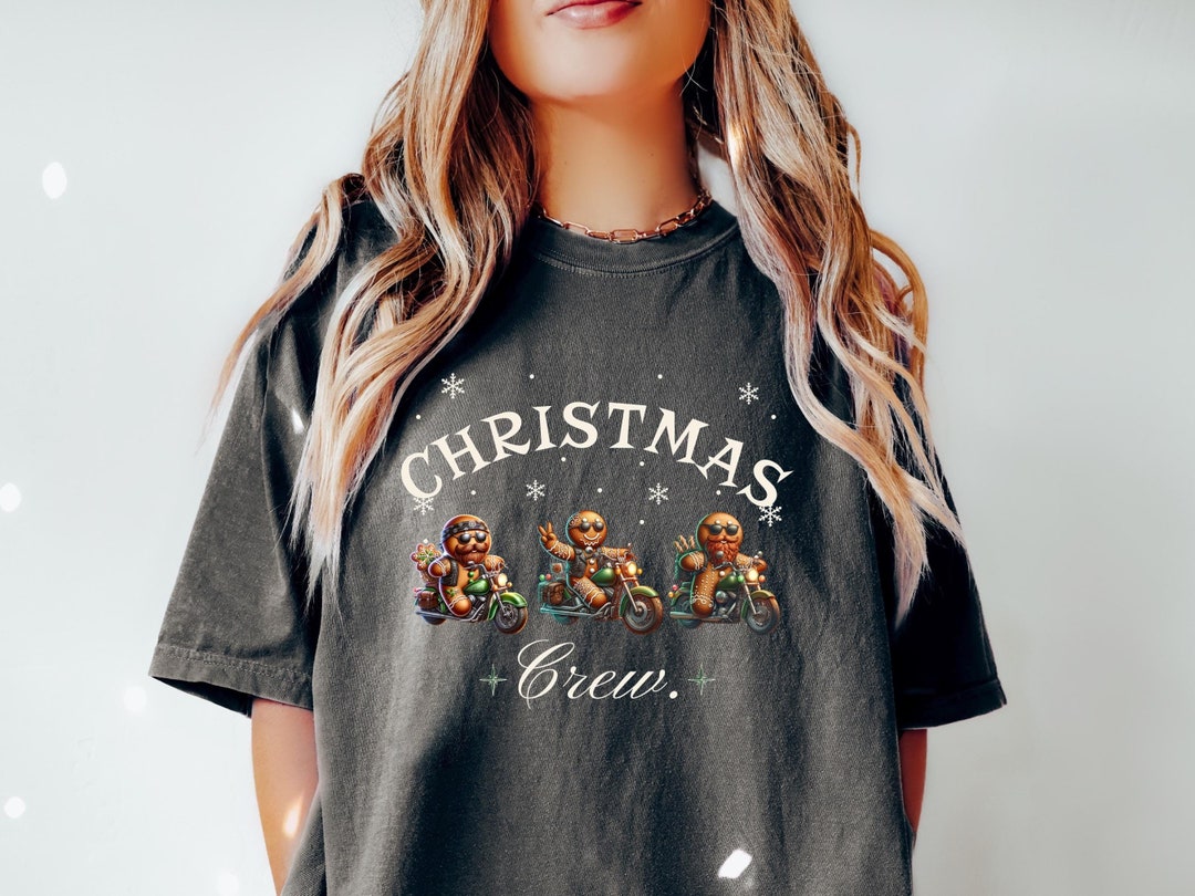 Biker Christmas Gingerbread Man PNG Motorcycle Xmas Holiday Art Funny ...