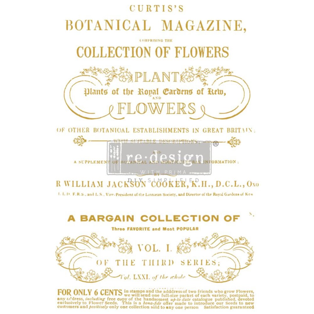 FLOWER COLLECTOR - Furniture Transfers, Redesign With Prima, Prima ...