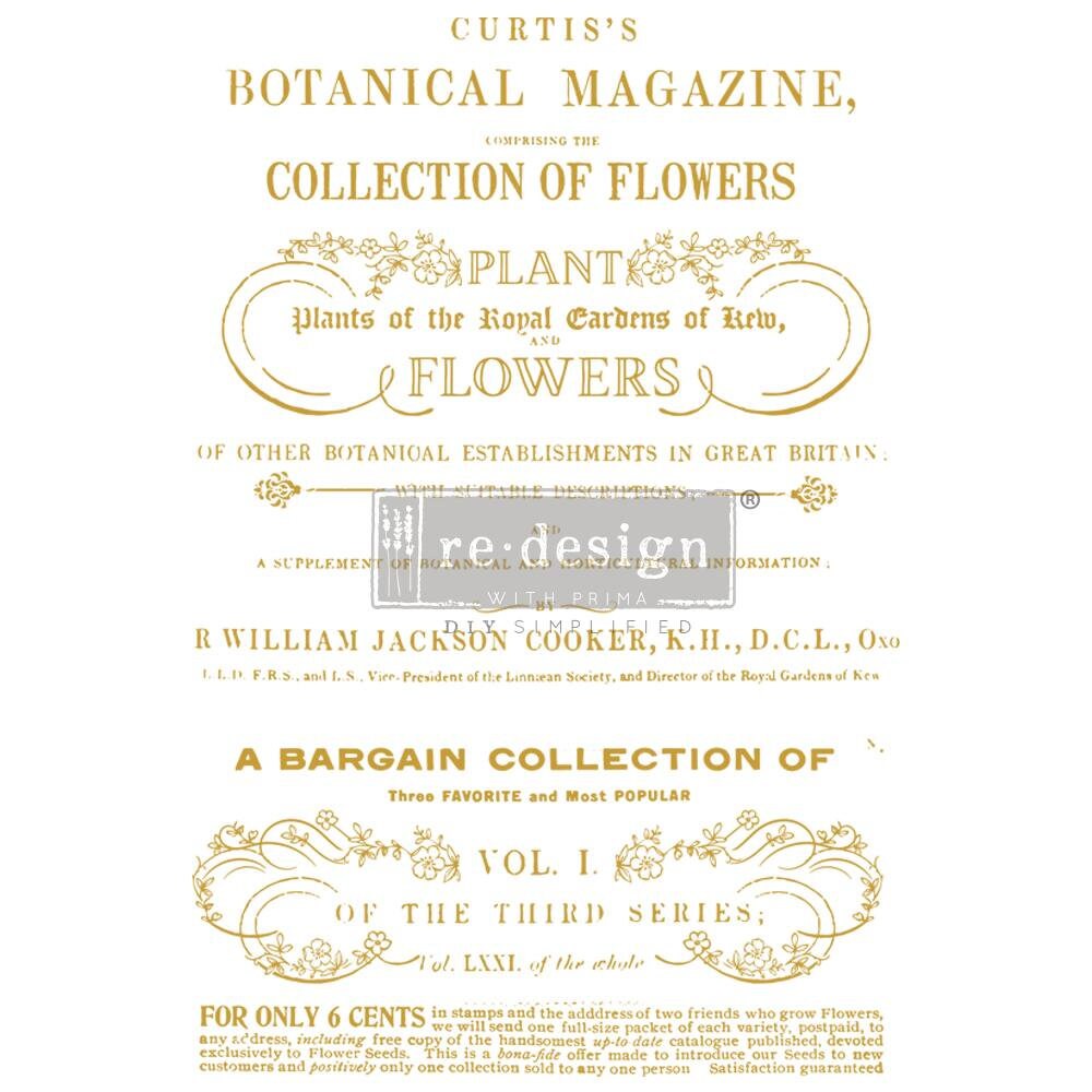 FLOWER COLLECTOR Furniture Transfers Redesign With Prima - Etsy