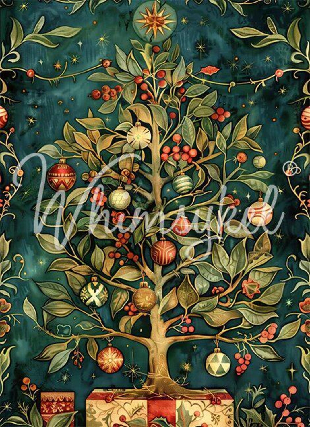PEAR TREE - Whimsykel Designs Decoupage Tissue Paper - 18 Lb Paper - Etsy