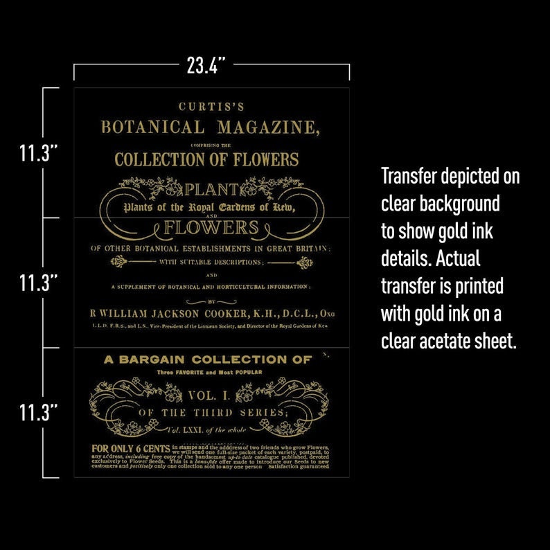 FLOWER COLLECTOR Furniture Transfers Redesign With Prima - Etsy