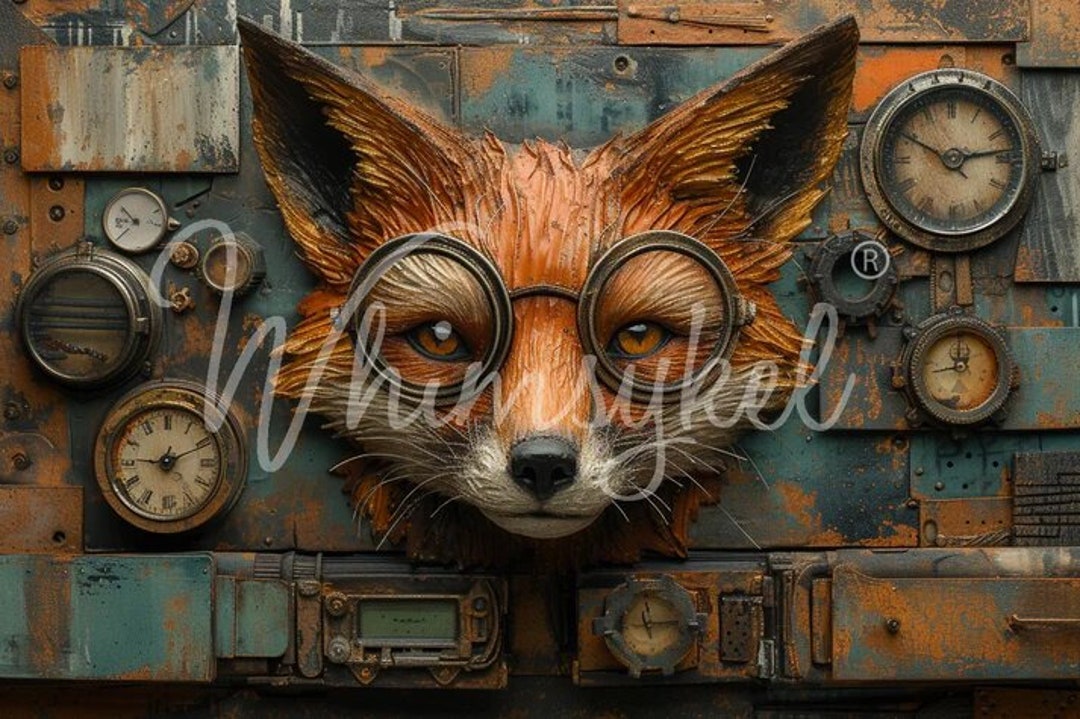 Tictok FOX - Whimsykel Designs - Decoupage Tissue Paper - 21" by 29" - Etsy