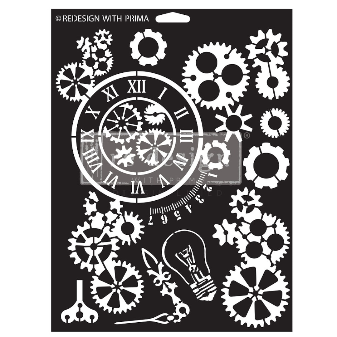 GEARWORKS – Decor Stencils – 1 PC, Sheet Size 9″X12″ - Etsy