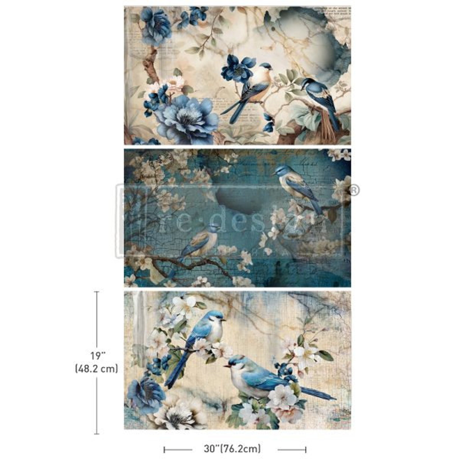 SAPPHIRE WINGS - Decoupage Decor Tissue Paper Pack - 3 Sheets, 19.5″X30 ...