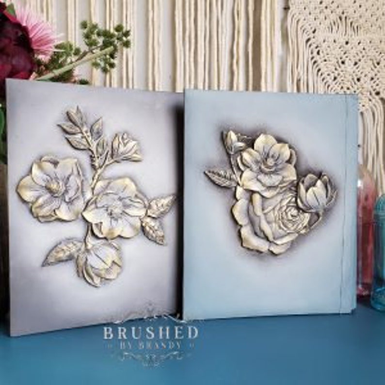 ETRUSCAN ROSE - Redesign Mould - Furniture Decor Mould - Applique Mould ...