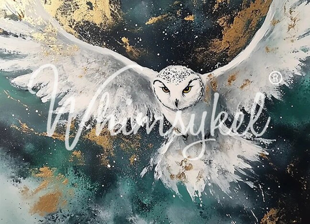 SNOW OWL - Whimsykel Designs - Decoupage Paper - 18lb Tissue Paper - 29 ...