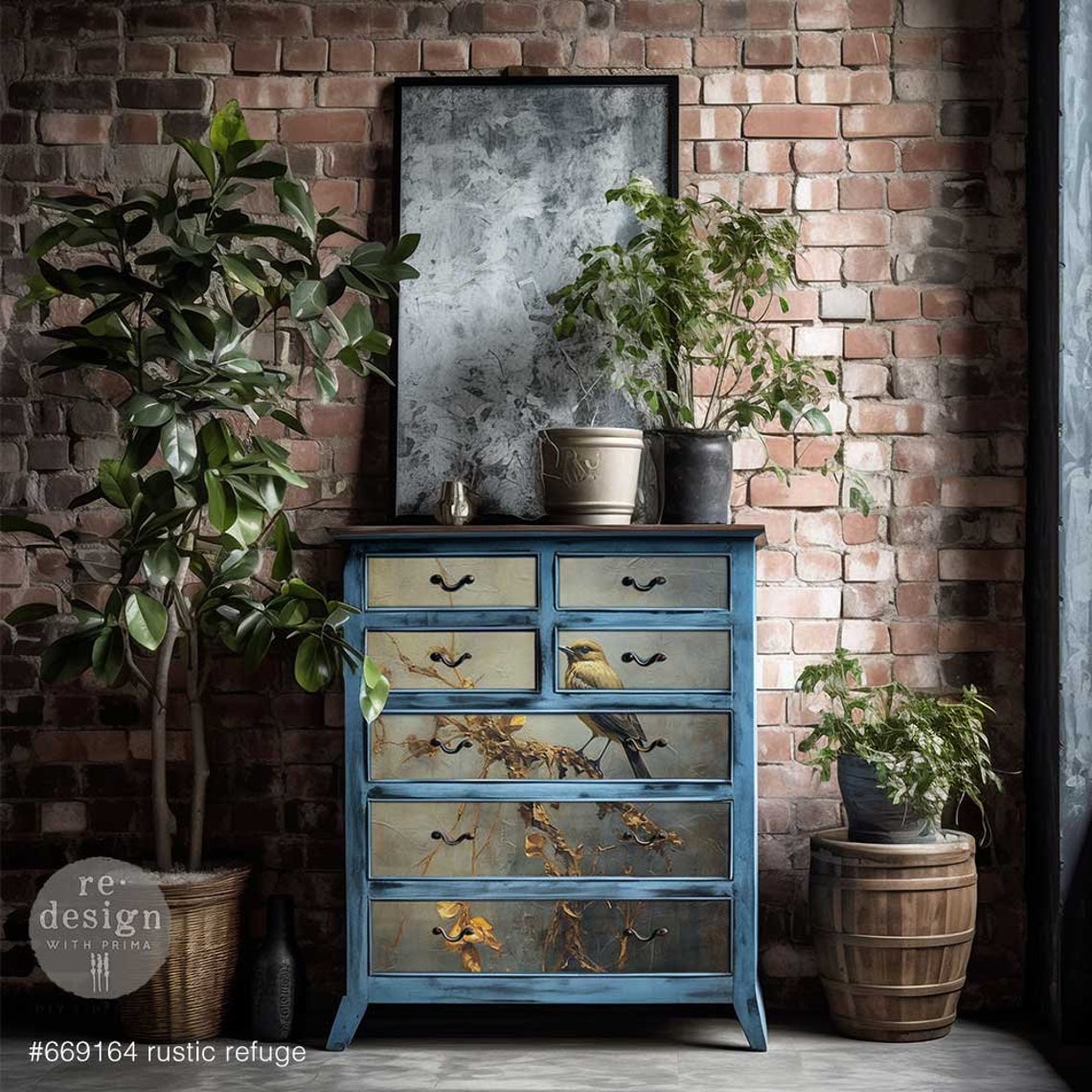 RUSTIC REFUGE - A1 Decoupage Fiber Paper - Redesign Decoupage Image ...