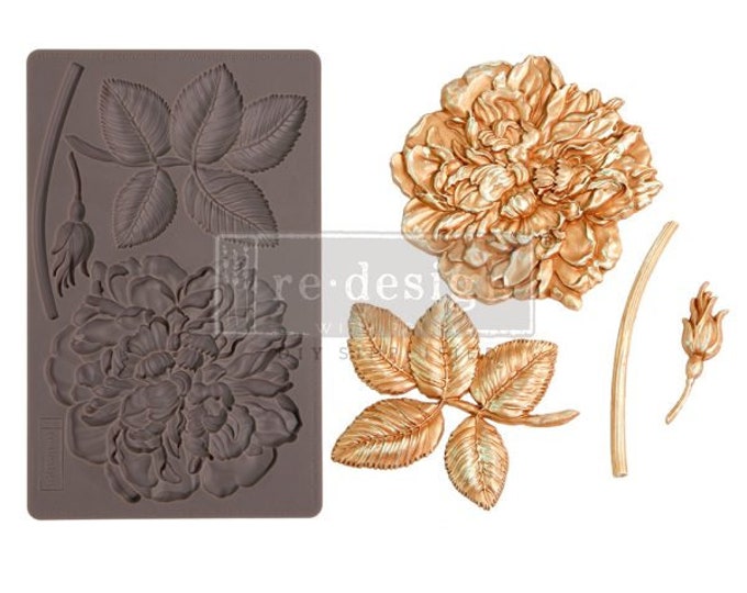 VICTORIAN ROSE - Redesign Decor Mould - Etsy