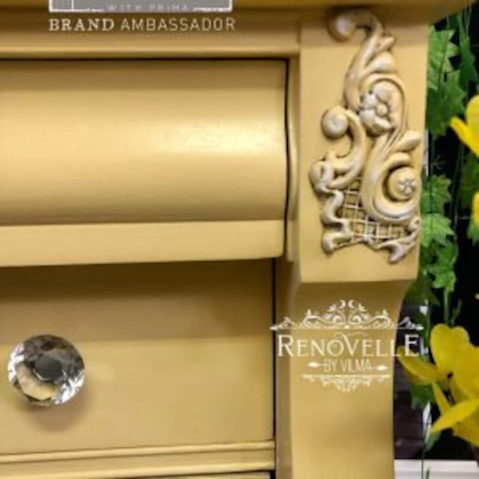 ETRUSCAN ROSE - Redesign Mould - Furniture Decor Mould - Applique Mould ...