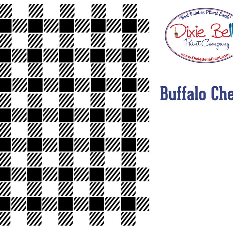 Buffalo Check Stencil - Etsy